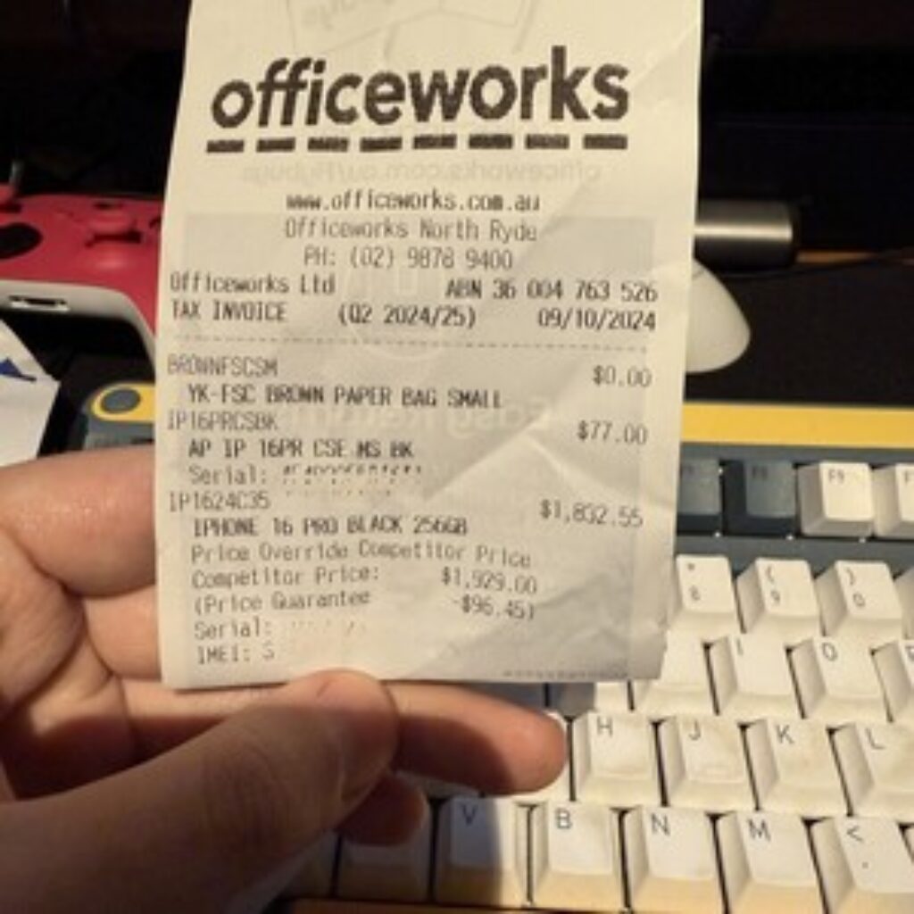 iPhone 16 Pro 256G A$1929.99 @ Costco (Price Beat A$1832.55 ...