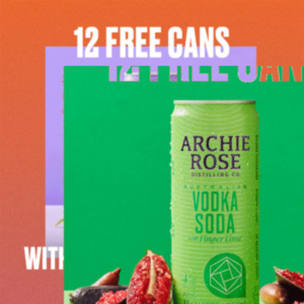 Spend $65 or More and Get 12 Free Canned Cocktails @ Archie Rose – Dollaroo