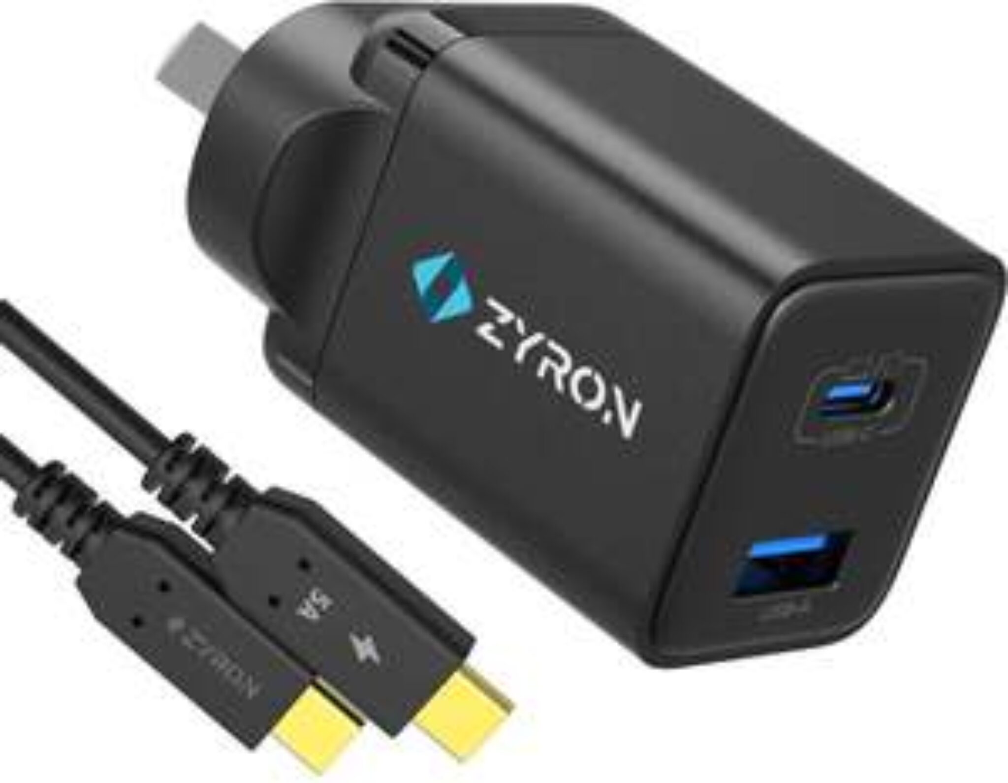 Zyron Powastone 30W GaN PD PPS Charger & 100W USB-C Cable: 2 for $29.99 Delivered @ Zyron Tech ...