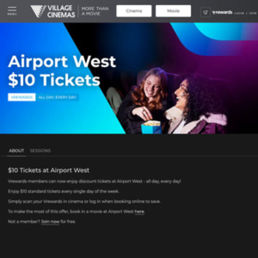 [VIC] $10 Standard Movie Ticket for Vrewards Members @ Village Cinemas ...